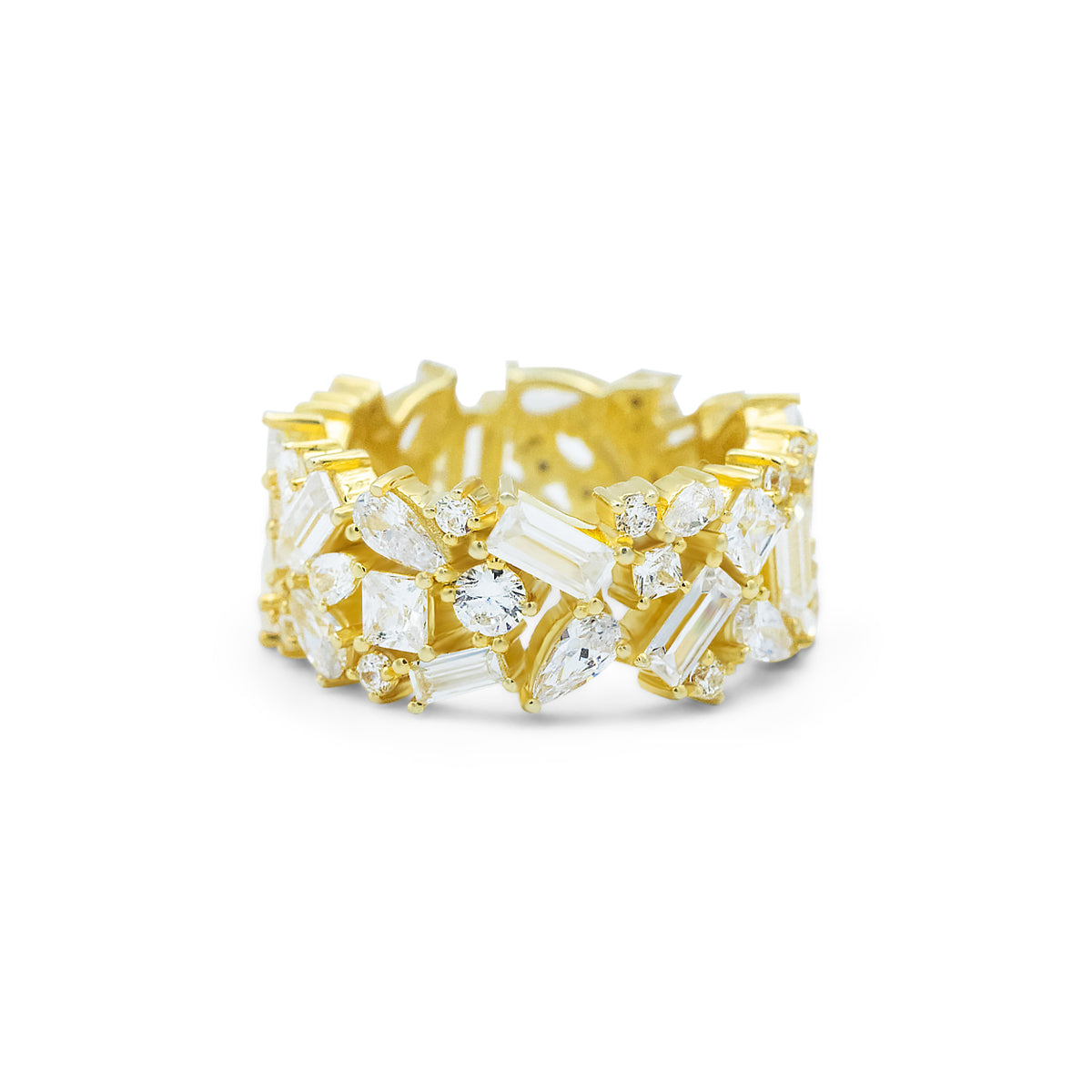 18k Fancy Cut Diamond Band – Dorian Webb