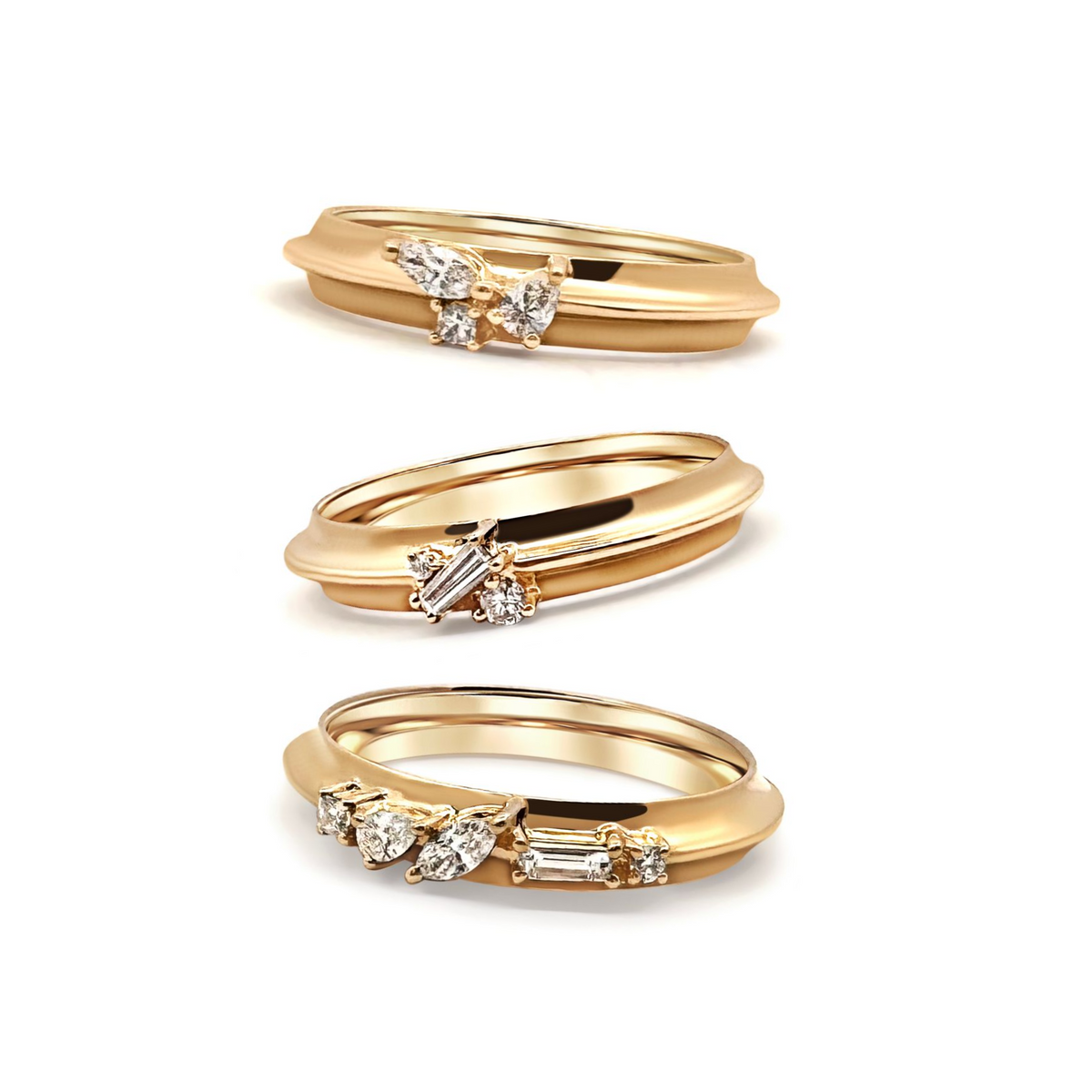 Trellis Knife Edge Full Ring Stack – Dorian Webb