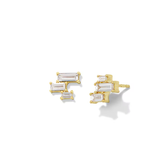 Baguette Diamond Stud Earrings – Dorian Webb