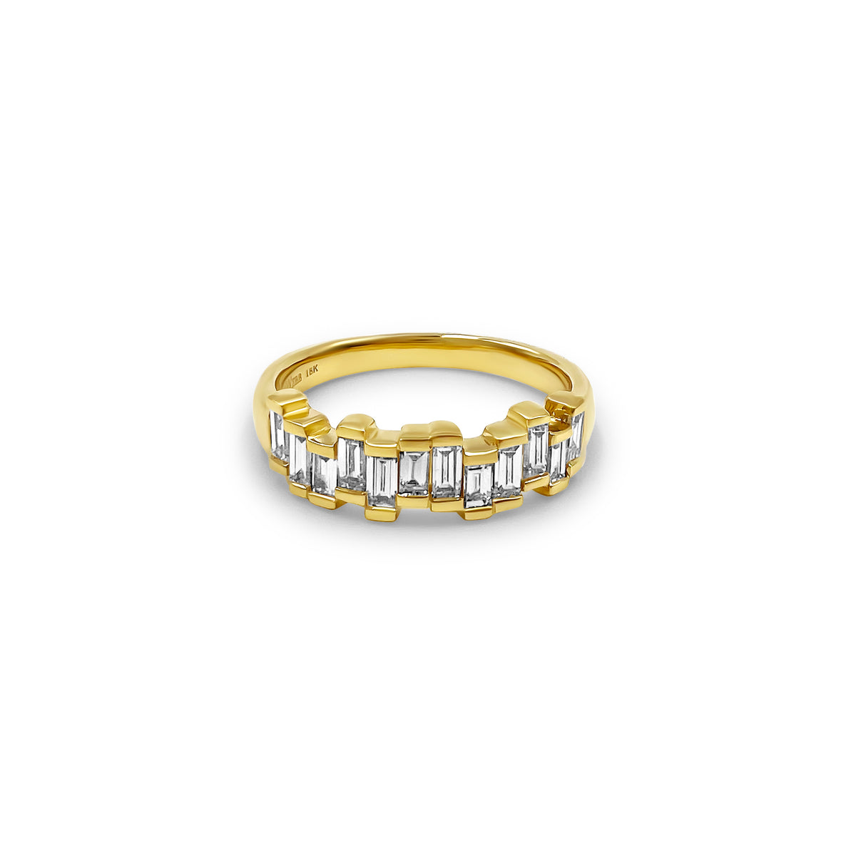 18k Baguette Diamond Band – Dorian Webb