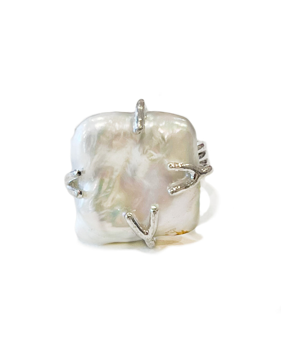Sterling Silver Moment Ring in Pearl – Dorian Webb